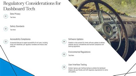 Regulatory Considerations For Dashboard Tech Digital Instrument