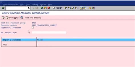 Sap Abap Central How To Test Bapi Function Module In Sap