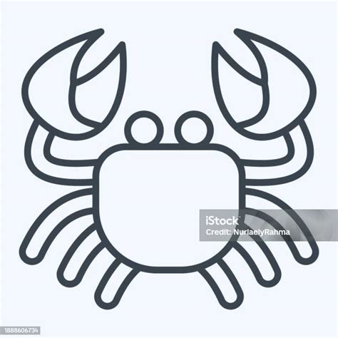 아이콘 암 별자리 기호와 관련이 있습니다 선 스타일 심플한 디자인 편집 가능 간단한 일러스트레이션 게자리에 대한 스톡 벡터 아트 및 기타 이미지 Istock