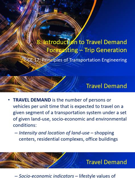 8 Travel Demand Forecasting Trip Generation Pdf Regression Analysis Statistical Analysis