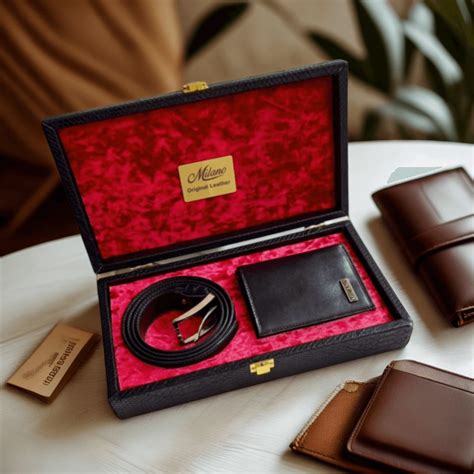 خرید ست هدیه کیف چرم و کمربند میلانو ویراچین