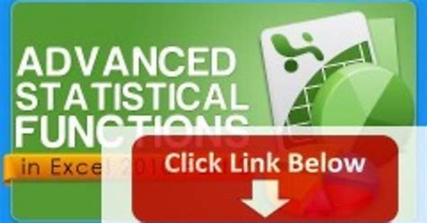 Advanced Statistical Functions In Excel 2010 Part 2 Online Course By