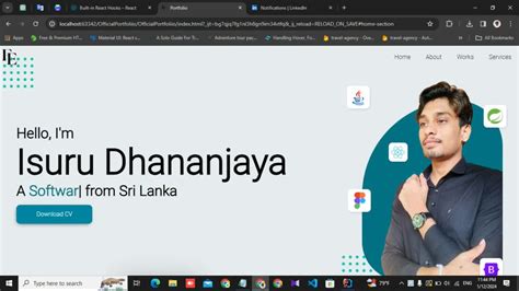 I Share My Official Portfolio With You Html Css And Js Are Used