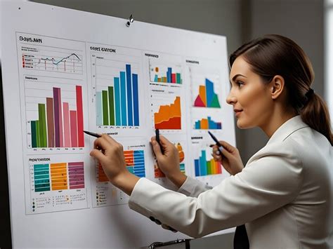 Professionals Reviewing Performance Charts Premium Ai Generated Image