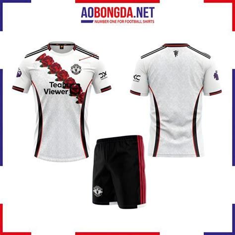 Áo Bóng Đá Clb Manchester United Trắng Hoa 2023 2024 Áo BÓng ĐÁ 2025 2026