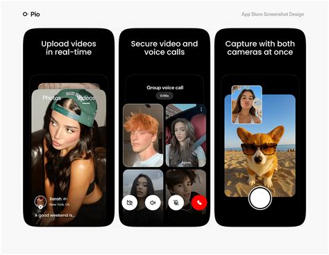 App Store Screenshots Design Real Time Video App Behance