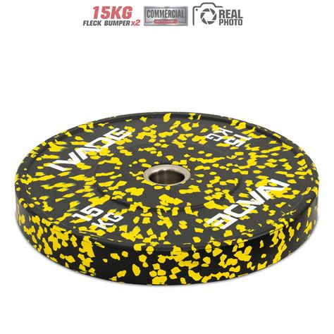 แผ่นน้ำหนัก 15 กิโล X 2 แผ่น Fleck Bumper รูขนาด 2 นิ้ว รุ่น Tbbf