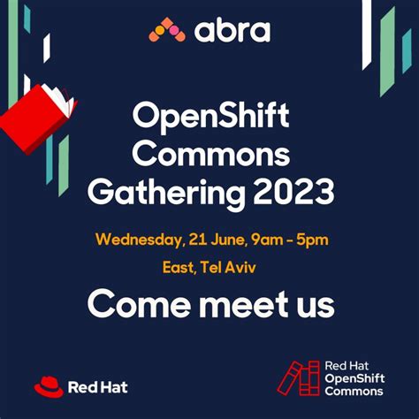Redhatisrael Openshift Kubernetes Cloudnative Abra