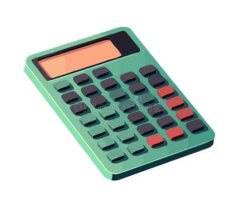 Modern Calculator Icon For Finance And Mathematics Stock Vector
