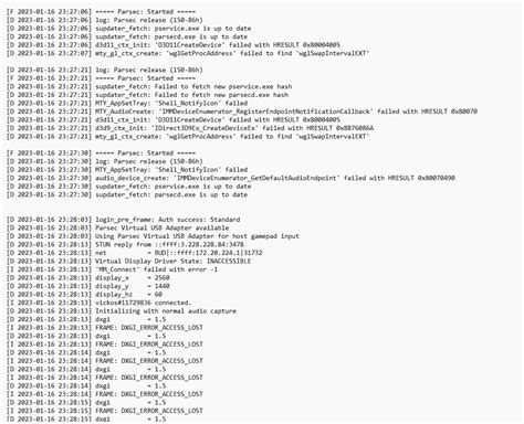 Parsec Not Able To Send Video · Issue 248 · Jamesstringerparseceasy