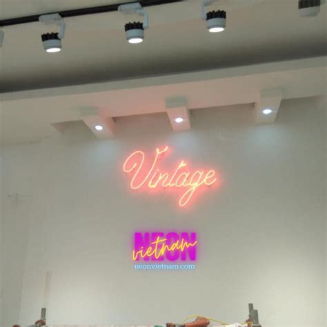 Vintage Glass Neon Sign Neon Viet Nam