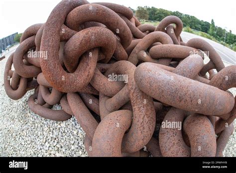 Old Rusty Chain UK Stock Photo Alamy