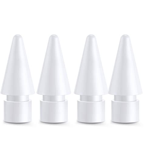 Hommie Replacement Nibs Compatible With Apple Pencil 2 And 1 Generation 4 Pieces Replacement