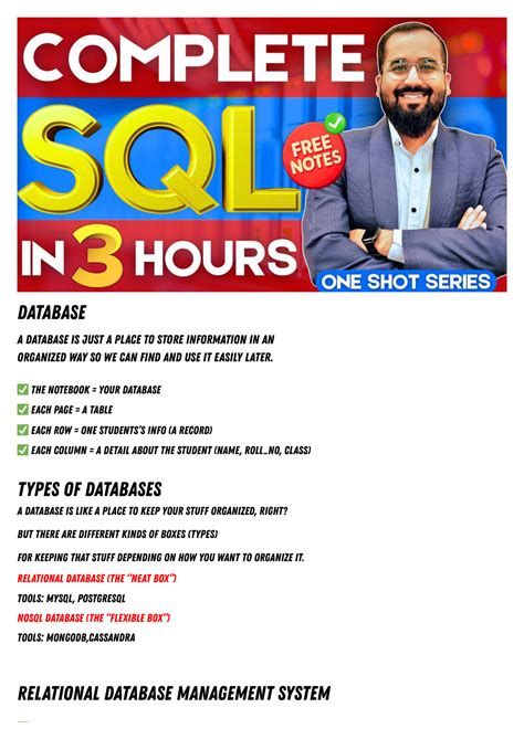 Sql Notes Dfg Understanding Database Concepts And Commands Studocu
