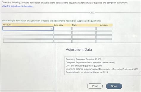Solved Given The Following Prepare Transaction Analysis