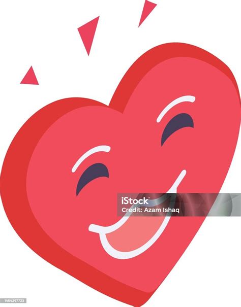 로맨틱 분위기 또는 하트 웃는 아이소메트릭 뷰 개념 얼굴 표정 벡터 아이콘 디자인 사랑과 로맨스 기호 발렌타인 데이 기호 매혹과