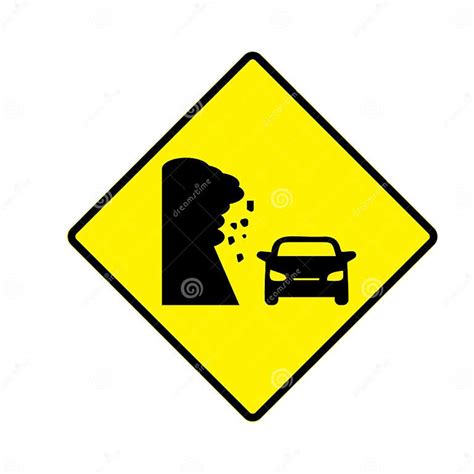 Traffic Symbols And Road Safety Signs Design Stock Illustration