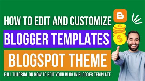 How To Edit And Customize Blogger Template Blogspot Theme Install Youtube