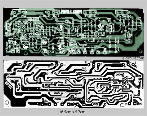 Mosfet Power Amplifier Circuit Diagram With Pcb Layout Ampli