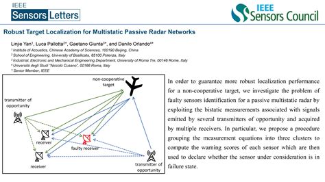 Robust Target Localization For Multistatic Passive Radar Networks Ieee Sensors Letters
