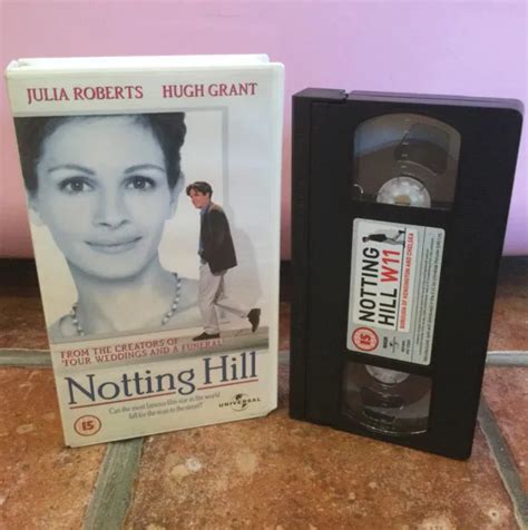 Notting Hill Vhs Julia Roberts Hugh Grant Classic Romantic Comedy
