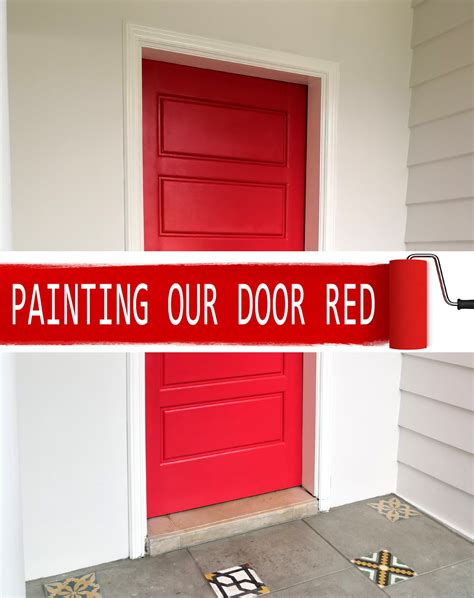 How To Paint Your Front Door Red At Jamie Gibb Blog