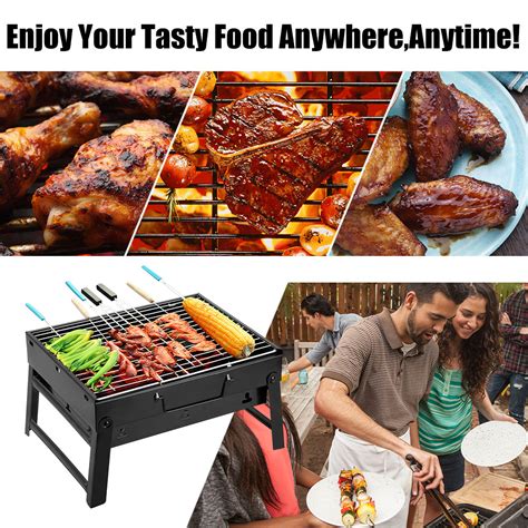 Folding Bbq Grill Portable Compact Charcoal Barbec Vicedeal