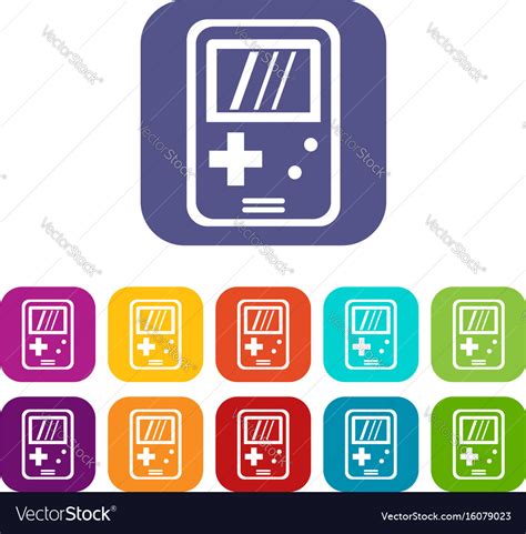 Tetris Icons Set Royalty Free Vector Image VectorStock