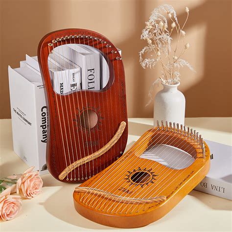 Zani Mini 16 String Lyre Harp Wooden Lyre T For Beginner Instrument Pures Music