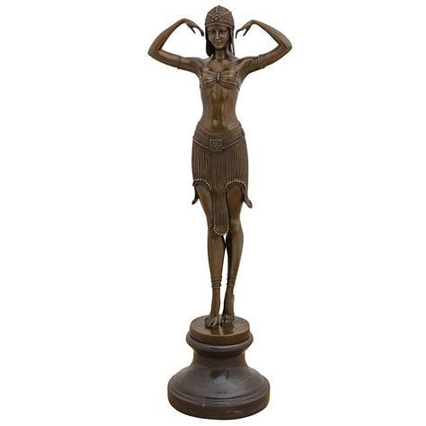 Chiparus Bronze Dancer Art Figurine
