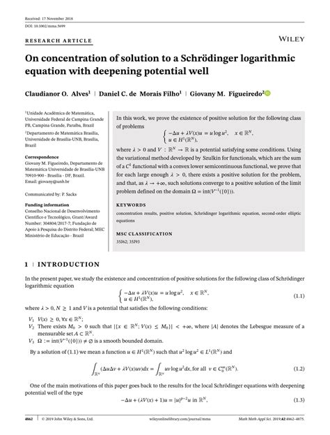 On Concentration Of Solution To A Schrödinger Logarithmic Equation With Deepening Potential Well