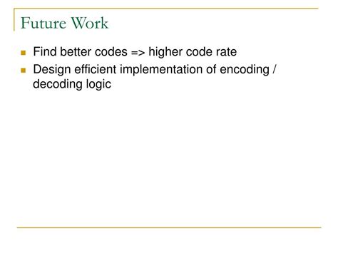 Ppt Hierarchical Error Correction Codes Over Multi Bit Differential