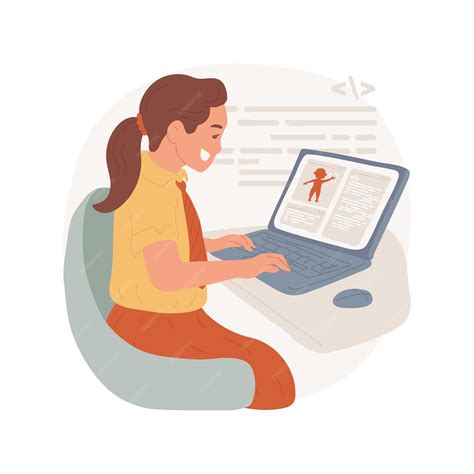 Premium Vector Programming Animation Isolated Cartoon Vector Illustration