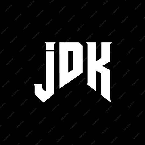 Premium Vector Jdk Letter Logo Design For Technology Company Jdk Logo Design Black And White