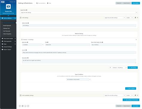 Woocommerce Partial Cod Payment Gateway Restrictions And Fees By Zendcrew