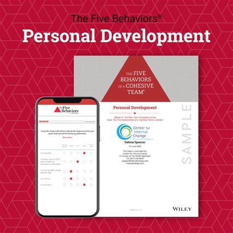 Purchase The Five Behaviors® Personal Development Assessment