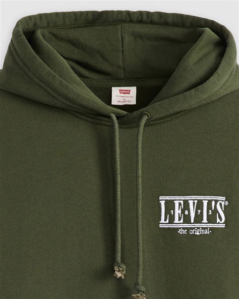 Relaxed Fit Graphic Hoodie Green Levis® No