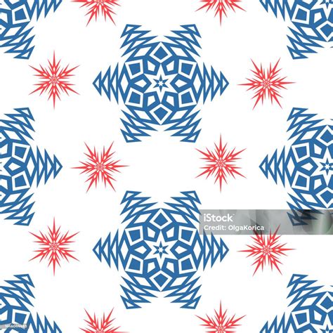 흰색 배경에 눈송이 섬유 및 스크랩북 디자인을 위한 매끄러운 패턴 0명에 대한 스톡 벡터 아트 및 기타 이미지 0명 겨울 결정체 Istock