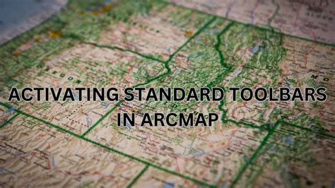 ACTIVATING STANDARD TOOLBARS IN ARCMAP YouTube