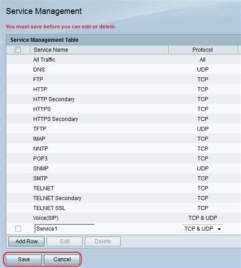 Firewall Service Management On RV W Cisco