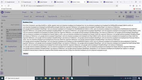 Error From Exoplayer Discuss Kodular Community