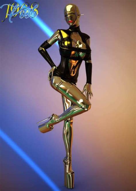 New Sexy Robots 134 3d Render Digital Art By Pooh68
