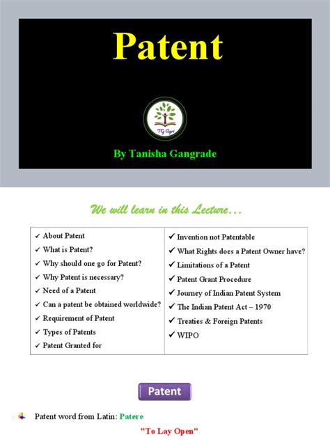 Patent Pdf Patent Invention