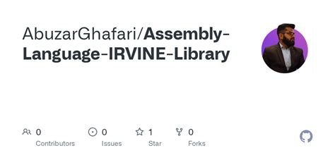 Github Abuzarghafari Assembly Language Irvine Library