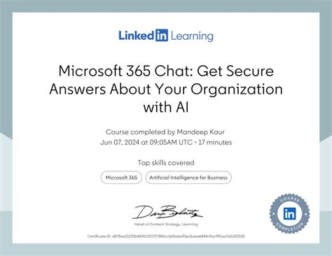 Mandeep Kaur On Linkedin Certificate Of Completion