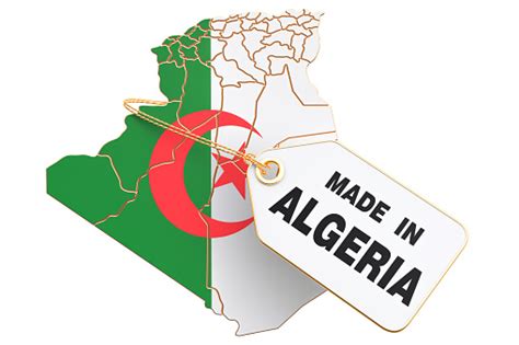 알제리 개념 3d 렌더링에 고립 된 흰색 배경에서 3차원 형태에 대한 스톡 사진 및 기타 이미지 3차원 형태 가격 개념 Istock