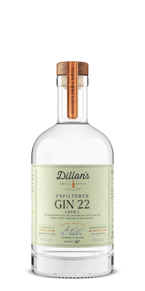 Wine And Beyond Dillons Gin 22 Unfiltered 750ml Dillons Small Batch Distillers 750 Ml 0