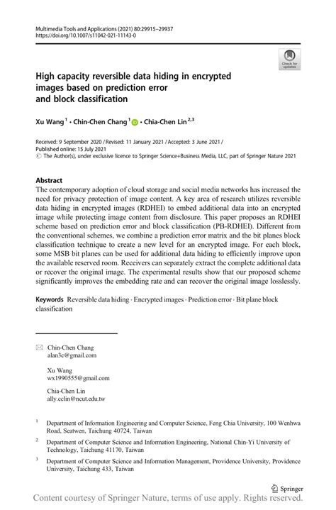 High Capacity Reversible Data Hiding In Encrypted Images Based On Prediction Error And Block
