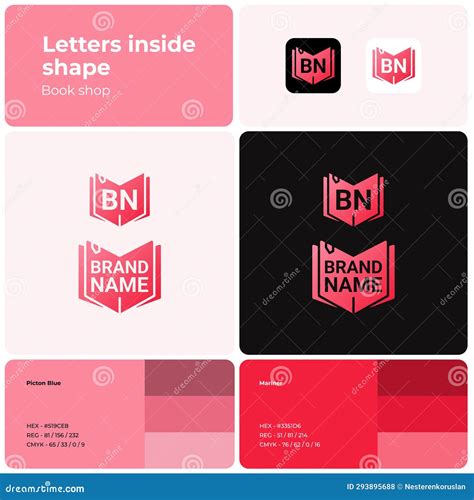 Template With Thin Line Creative Logo For Book Shop Stock Vector Illustration Of Shape