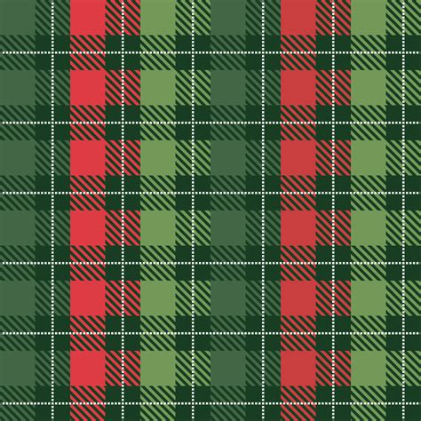 Christmas Red Green Checkered Background Plaid Texture Seamless